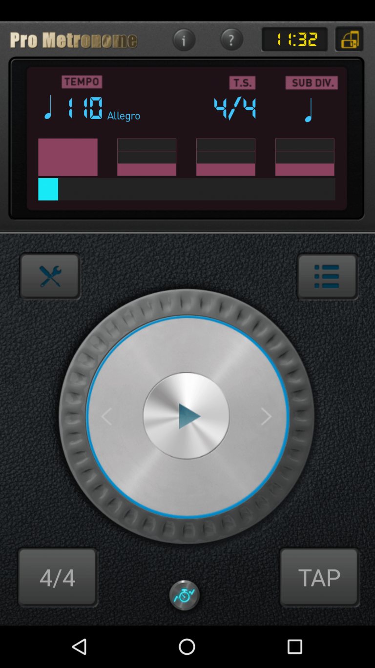 Metrônomo - Os 4 melhores apps gratuitos para IOS e Android » Music Clan